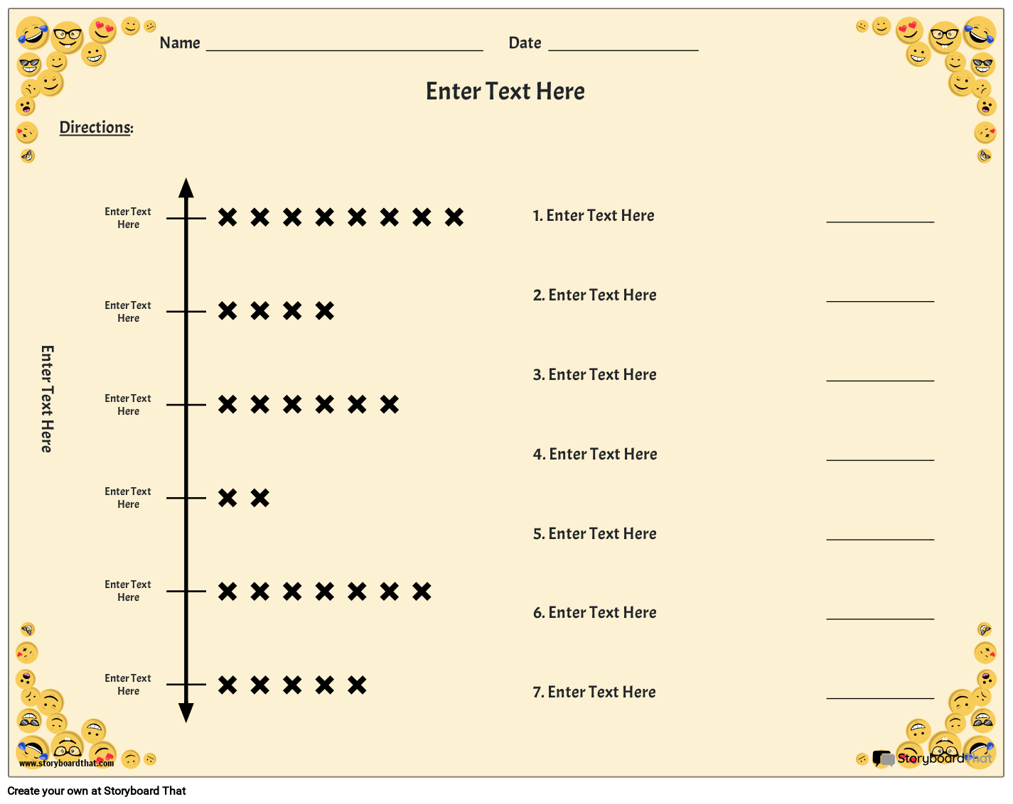 Line Plot Landscape Color 2 Storyboard Por Worksheet templates