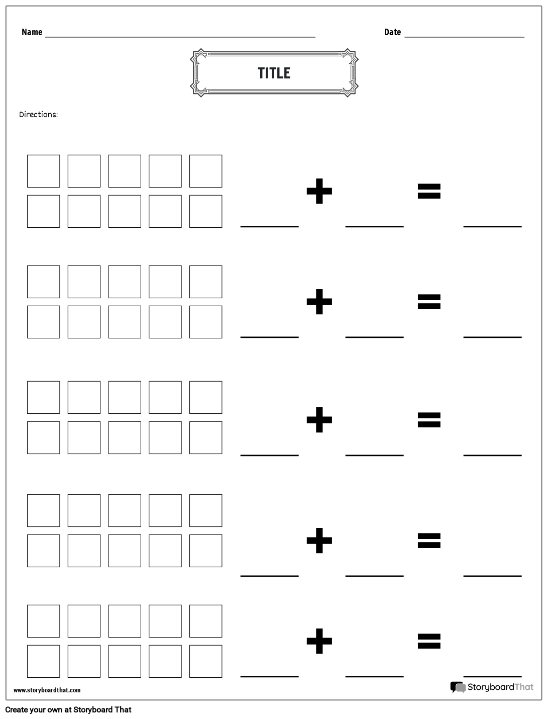 Make 10 Template Storyboard Por Worksheet templates Make 10 Template Storyboard Por Worksheet templates