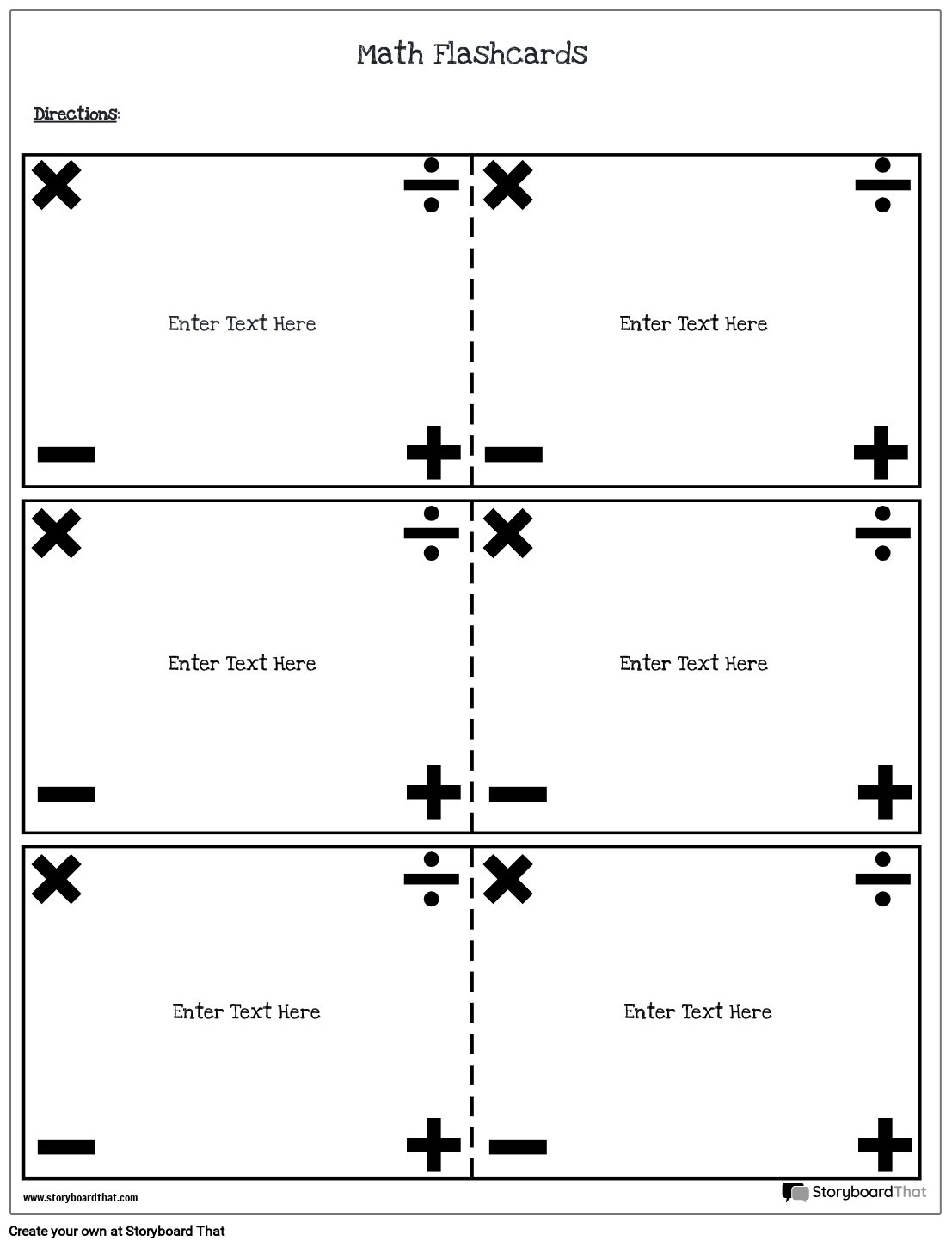 Math Vocabulary Worksheet Featuring Symbols Storyboard