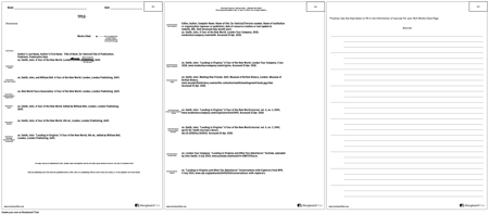 Create a Bibliography Worksheet | Bibliography Template