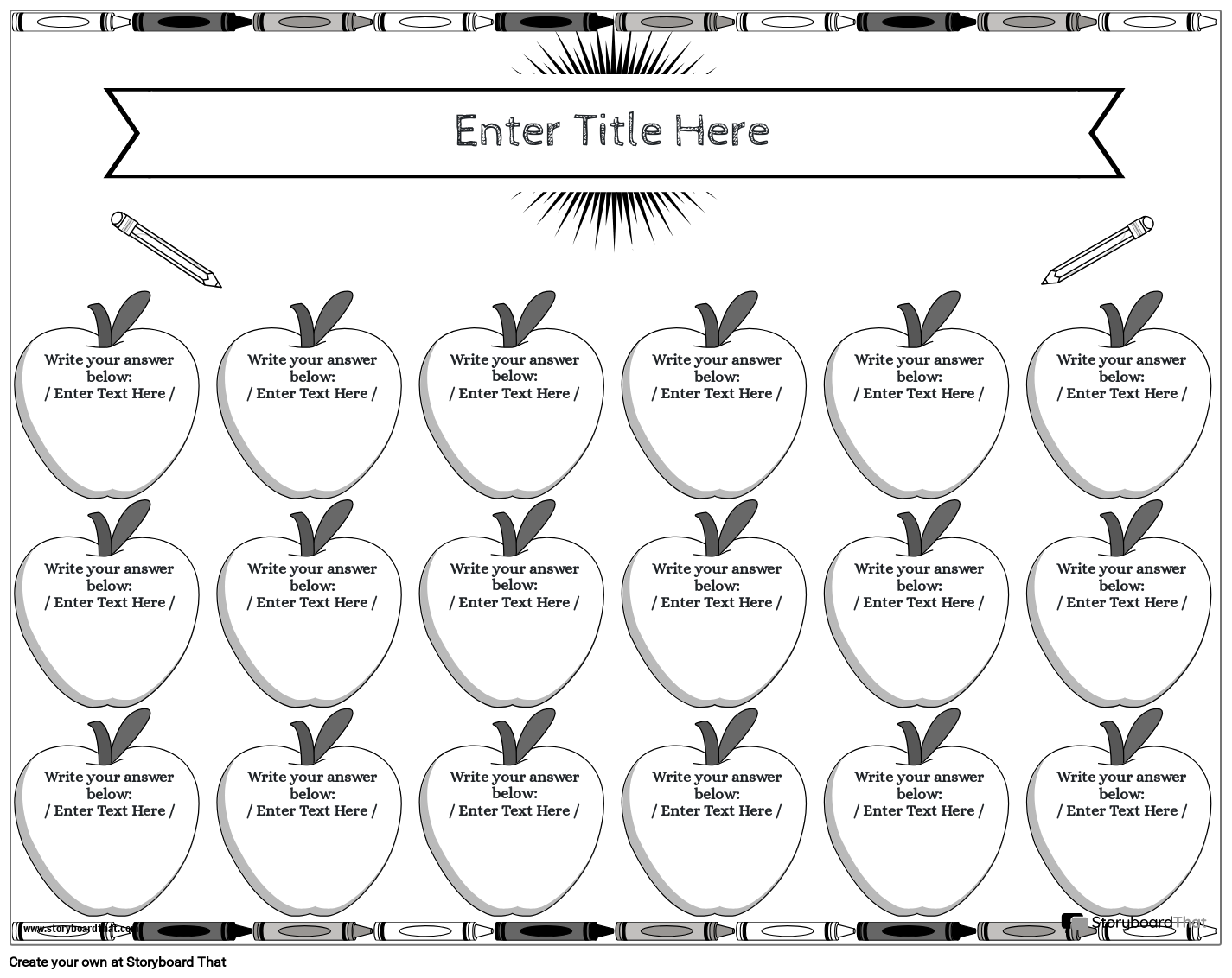 MCI Landscape BW 1 Storyboard por worksheet-templates