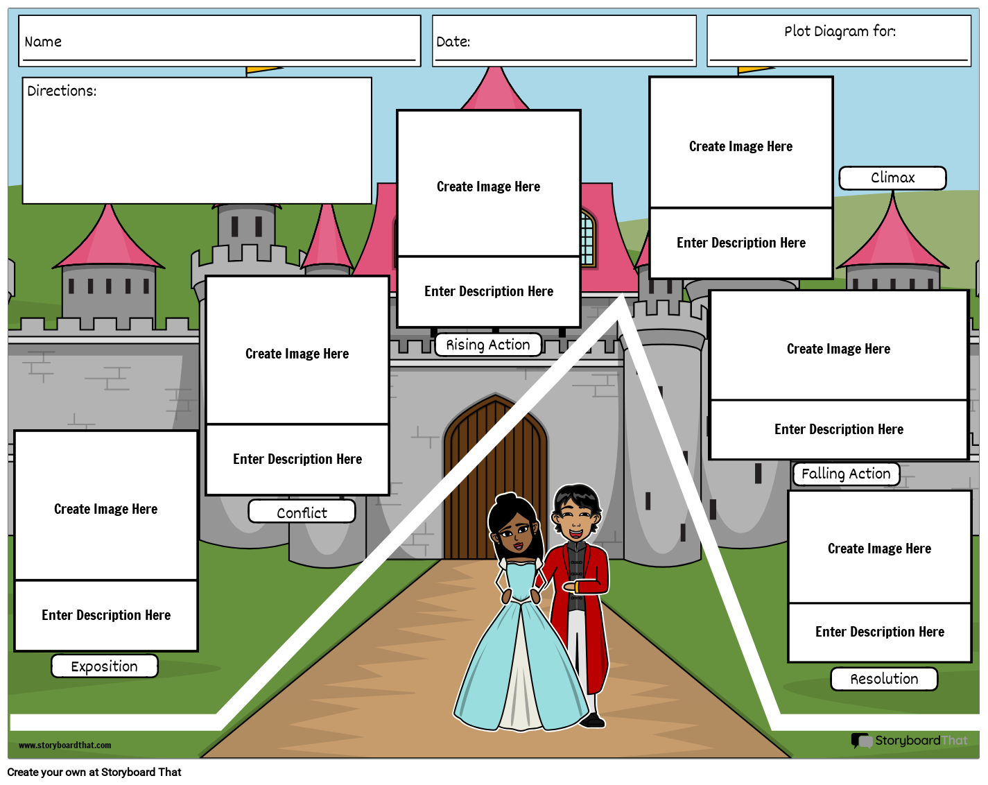 Plot Diagram Worksheet — Plot Diagram Template — Create a Plot Diagram ...