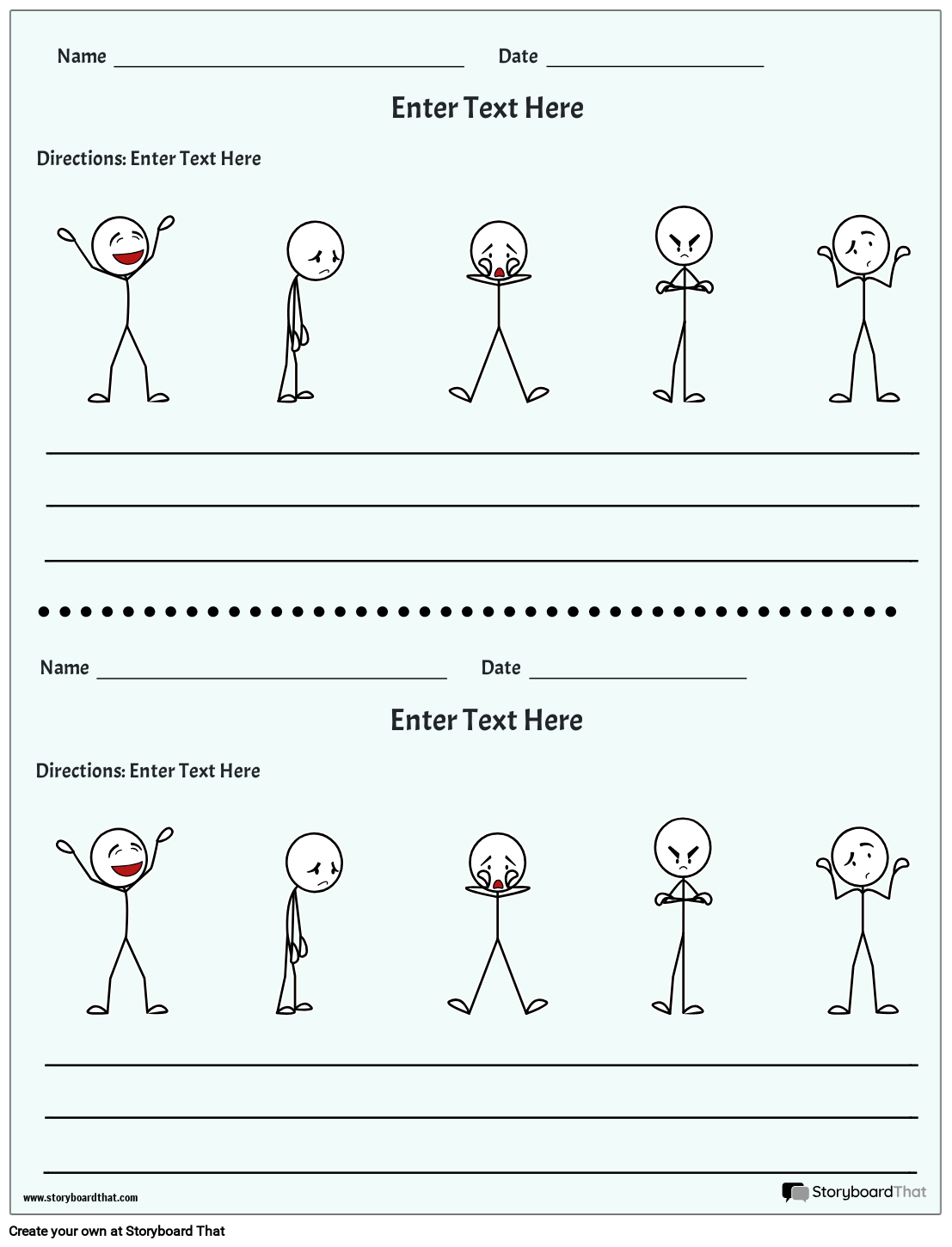 Social Emotional Check In Worksheet Templates | Storyboard That
