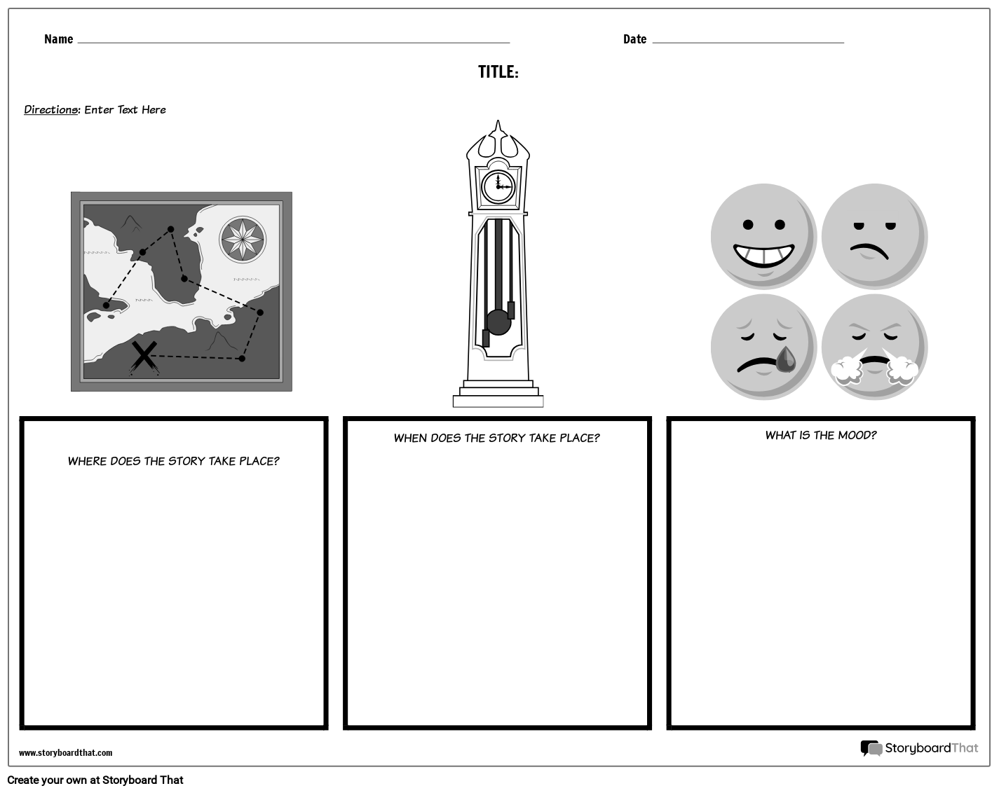 Boxes With Images Storyboard By Worksheet templates