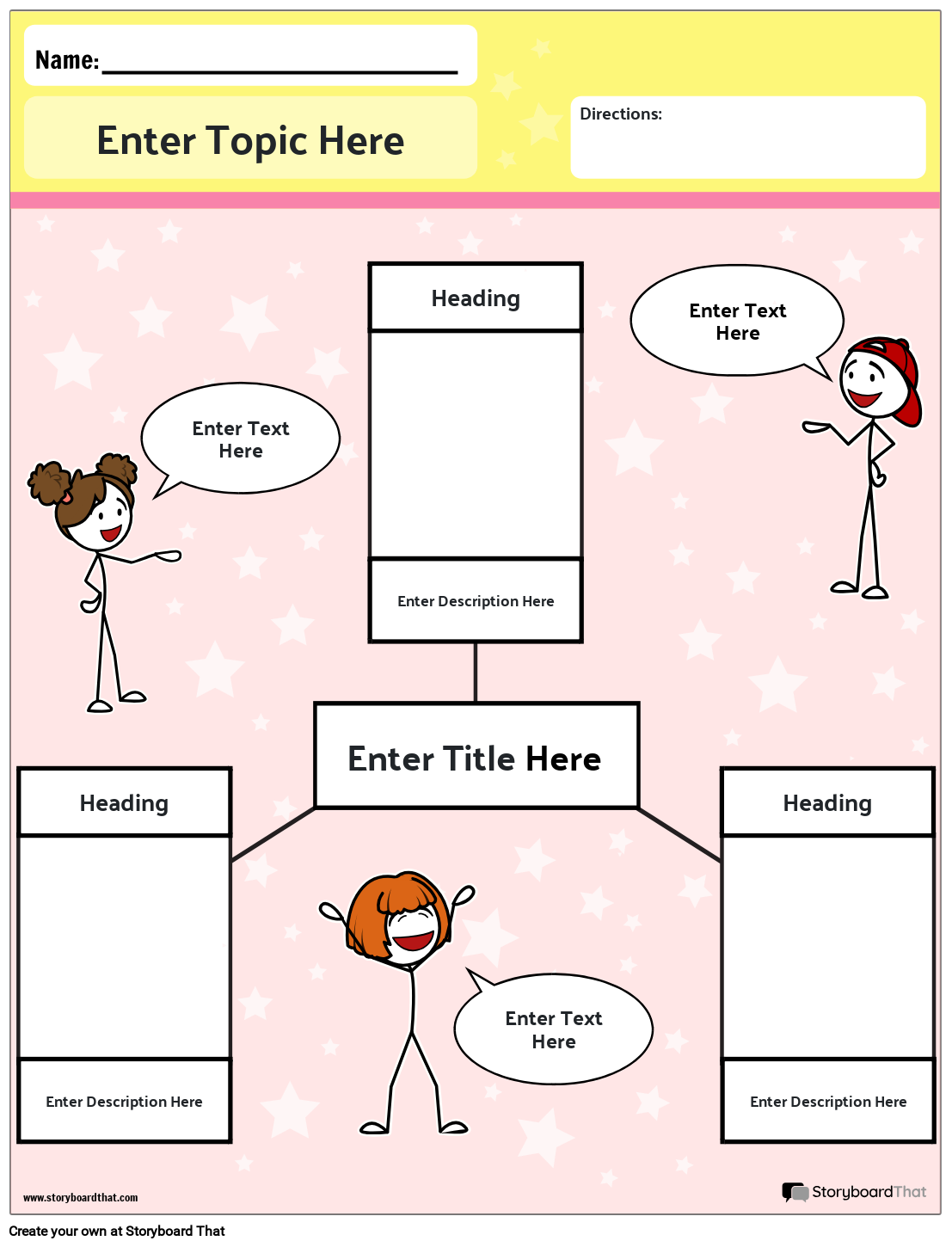 Spider Map Graphic Organizer Template — Spider Map Maker | StoryboardThat