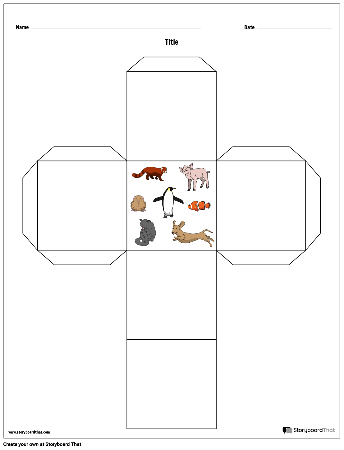 Story Cube Template — Printable Story Cubes — Story Cube Creator ...