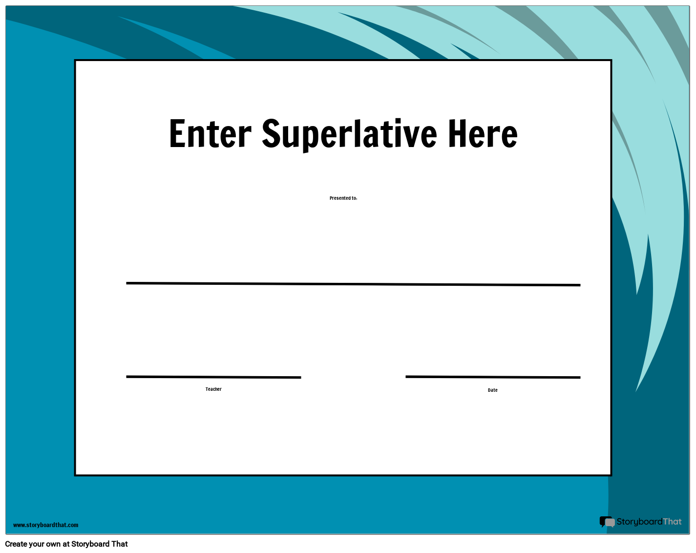 Superlative Template Google Docs