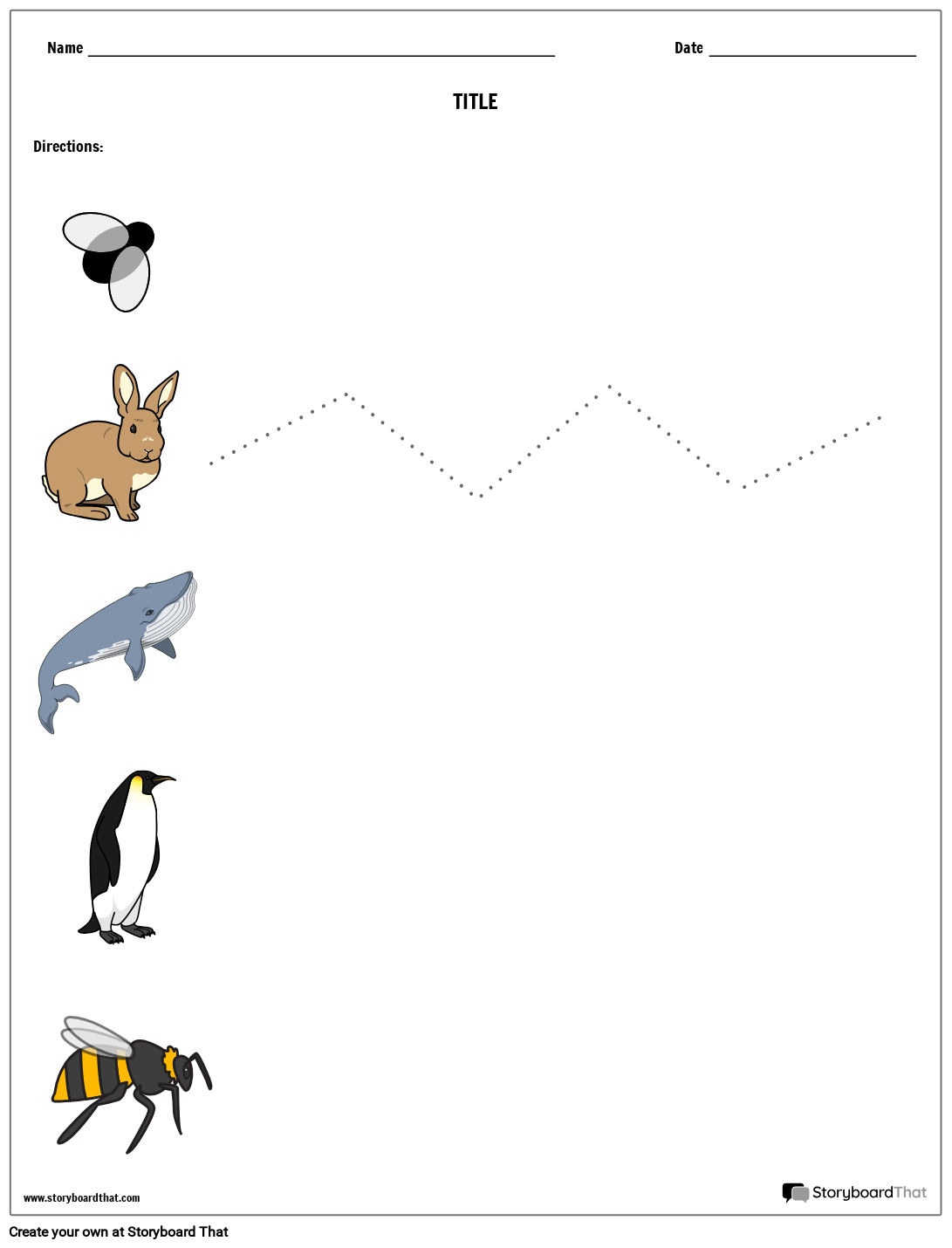 Tracing Storyboard Par Worksheet templates