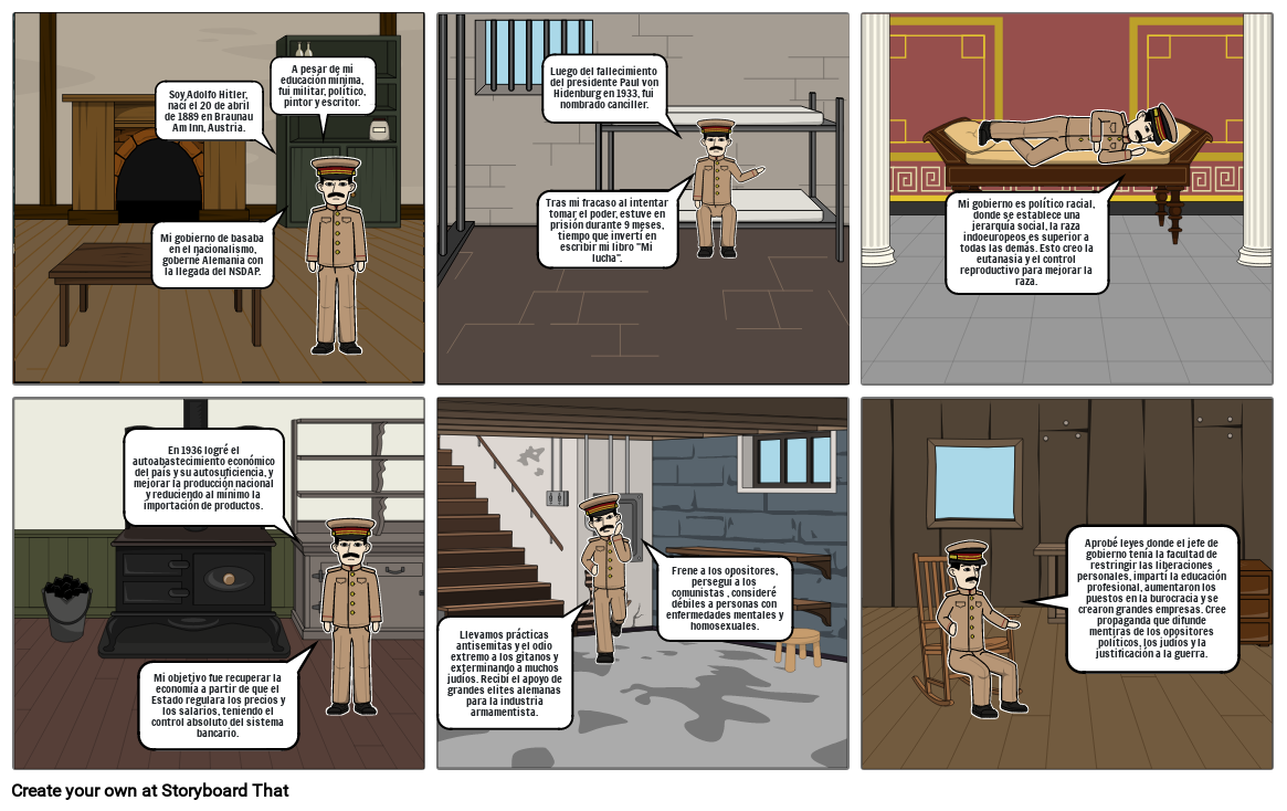 Historieta del nazismo Storyboard by yael39103