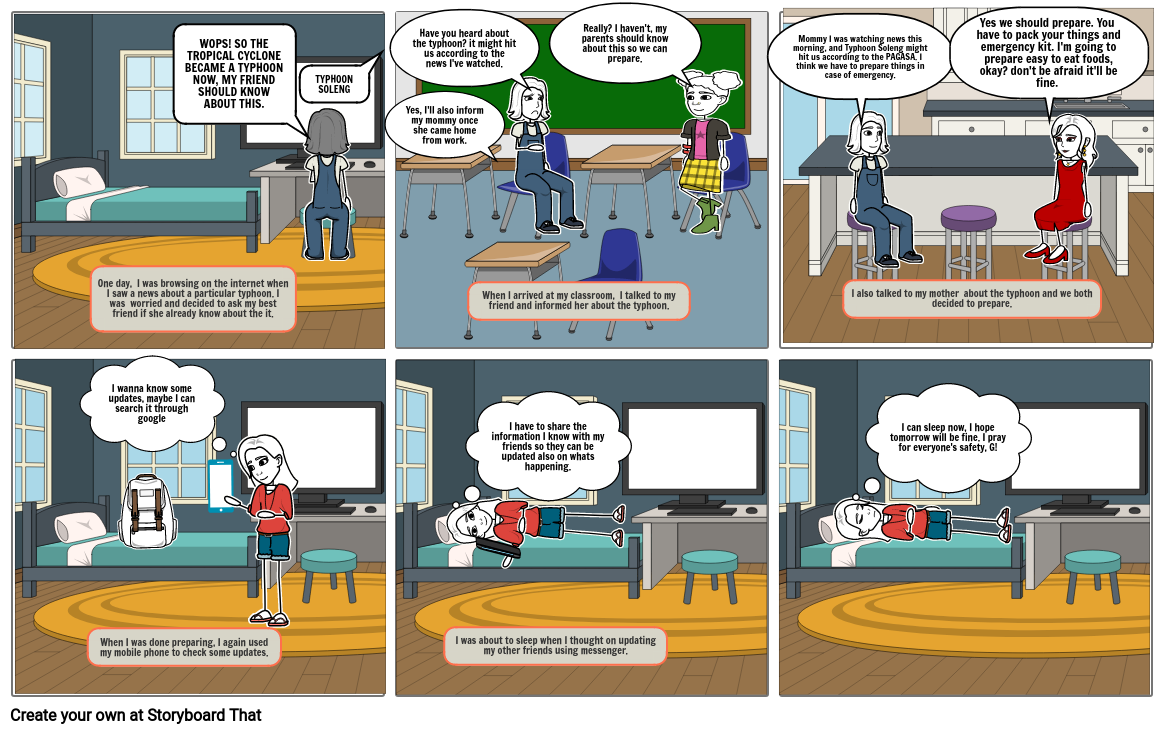 Disaster comic strip Storyboard by ychel