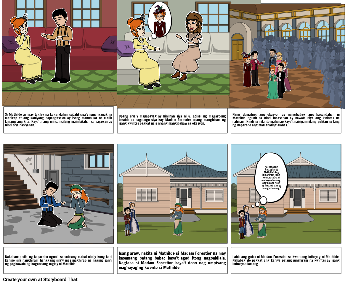 Ang Kuwintas {MicaIanGumanit-Filipino10} Storyboard