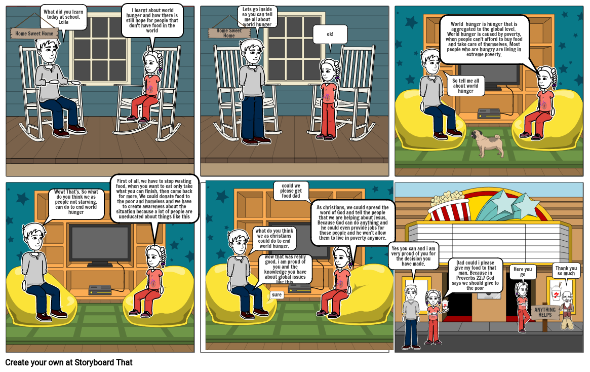 World hunger Storyboard por zoey123